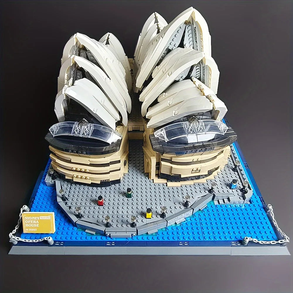MOC Architecture Famous Sydney Opera House Bricks Toy