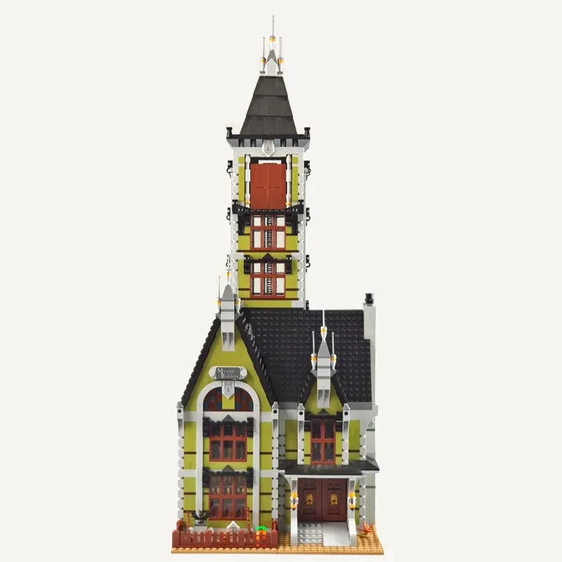 MOC 2025 Monster Haunted House Building Blocks Toy