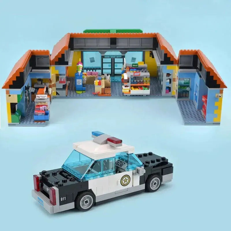 Simpsons Kwik E Mart Movie Creator MOC Building Toy