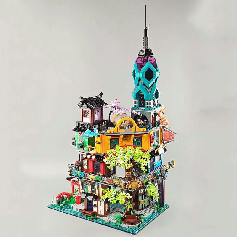 Ninjago MOC X19006 City Gardens Building Blocks Set