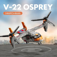 MOC Expert Creator Boeing Bell Osprey V22 Building Set