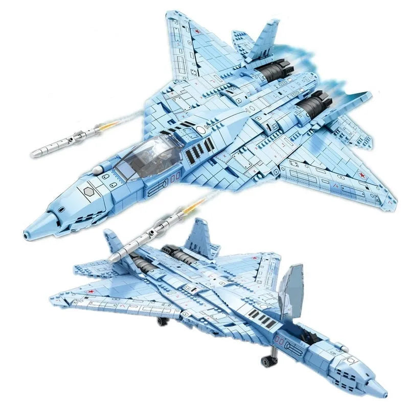 MOC Military Aircraft SU-57 Heavy Fighter Jet Toy