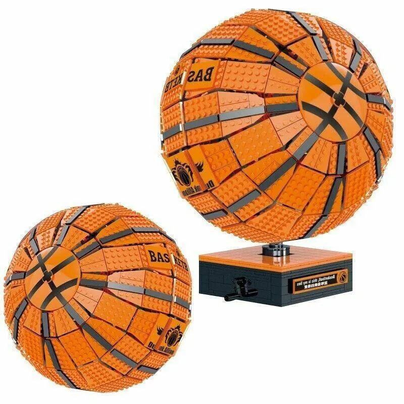 MOC Creator Idea Expert Rotating Basketball Blocks Toy