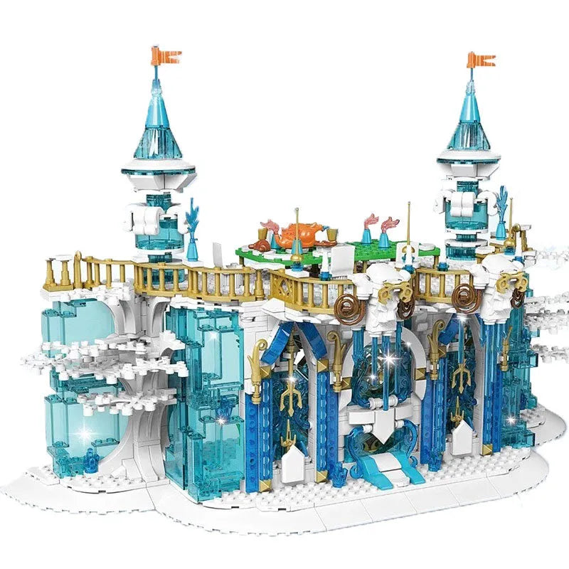 Princess Girl Ice Ballroom Bricks Creative Building Toy