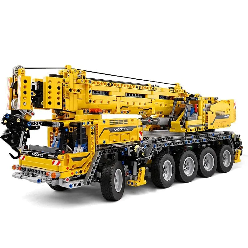 MOC RC Mobile Lift Crane Building Blocks Kids Toy