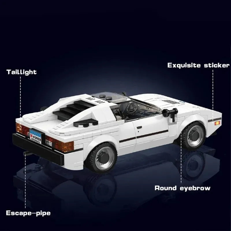 Tech MOC 27036 Mini M1 Classic Sports Car Bricks Toy