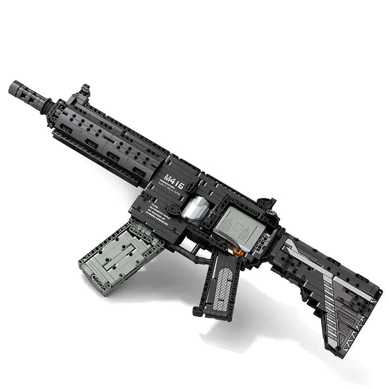 Military MOC M416 Assault Rifle Building Blocks Toy