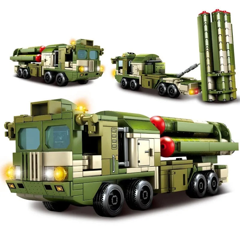 MOC Military WW2 HQ-9 Anti Aircraft Building Blocks