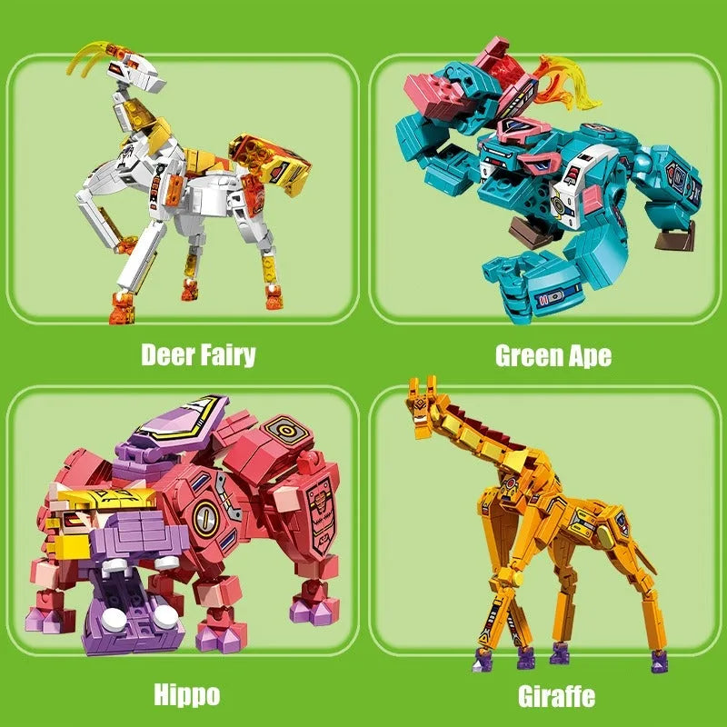MOC Wilderness Guardian Transforming Mecha Blocks Toy