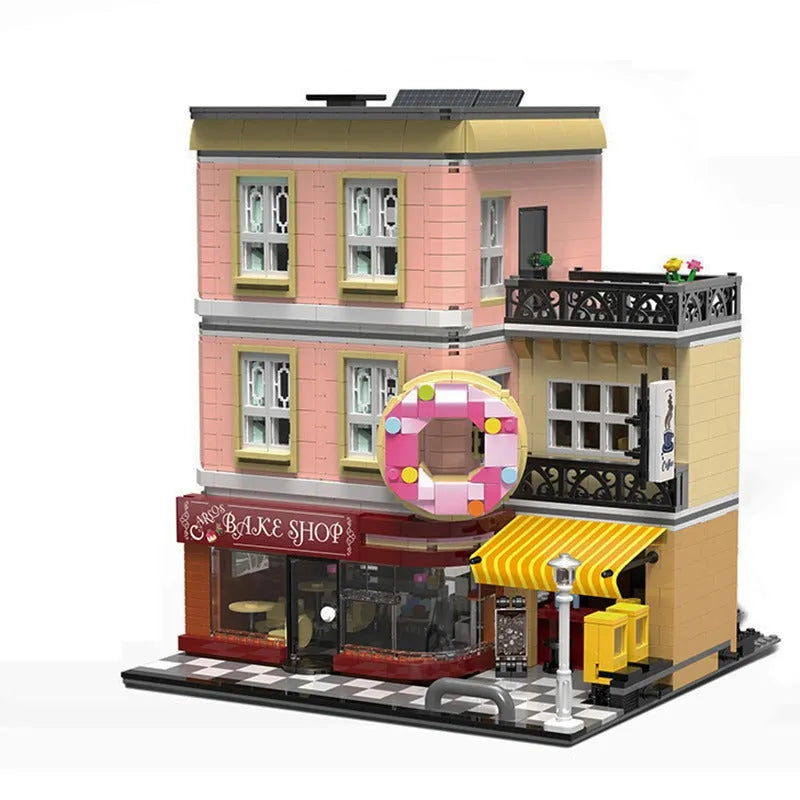 MOC City Street Bakery Shop Building Blocks Toy 10180