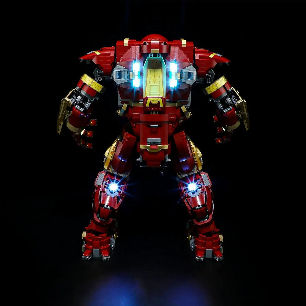 DIY LED Light Set for 76210 Hulkbuster Building Blocks