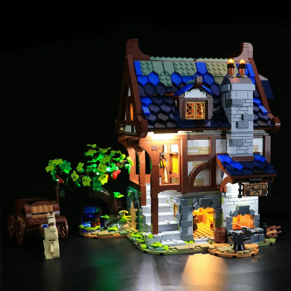 LED Lighting Kit for Medieval Blacksmith Building Set